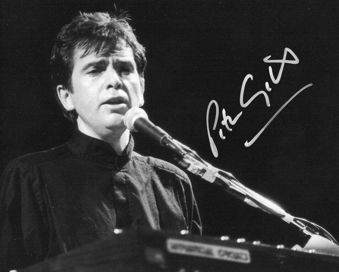 Signed Peter Gabriel 8 X 10 Photo Very Nice - Etsy