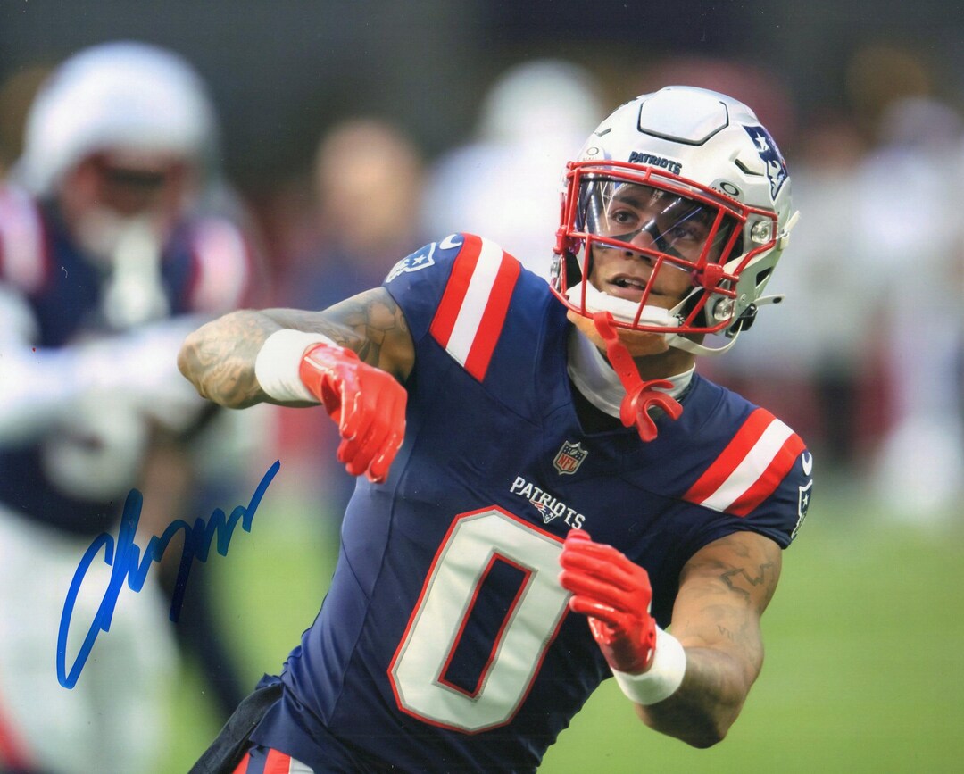 Signed Christian Gonzalez 8 X 10 Photo New England Patriots - Etsy