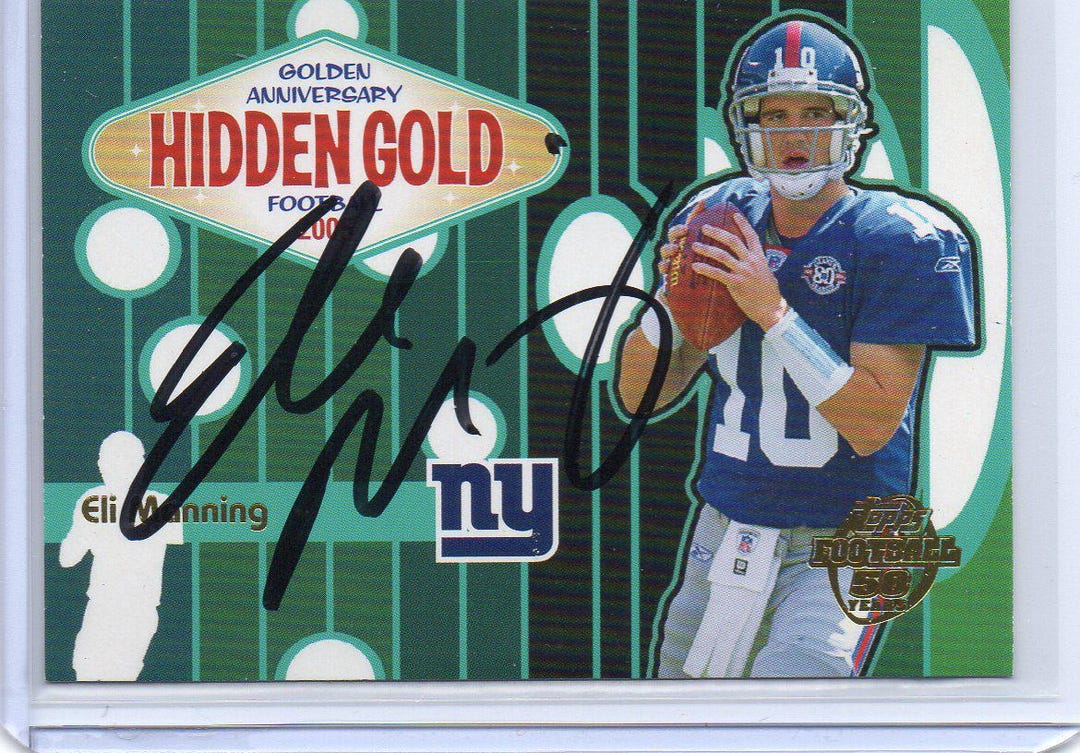 Signed Eli Manning Card New York Giants - Etsy