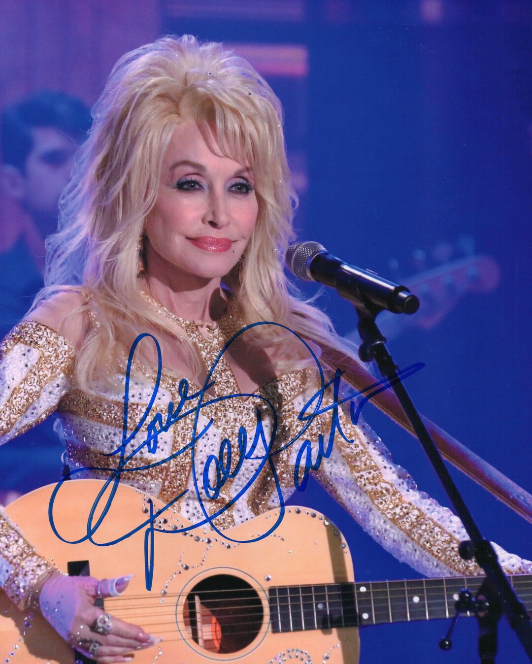 Signed Dolly Parton 8 X 10 Photo Nice - Etsy