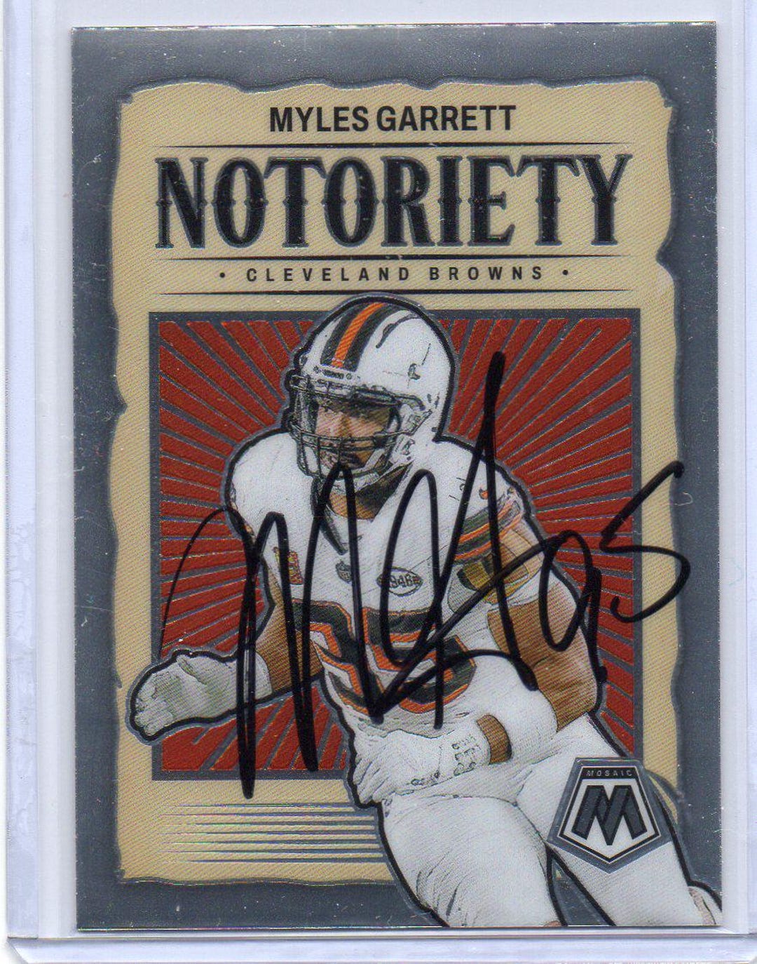 Signed Myles Garrett Card Cleveland Browns Very Nice - Etsy
