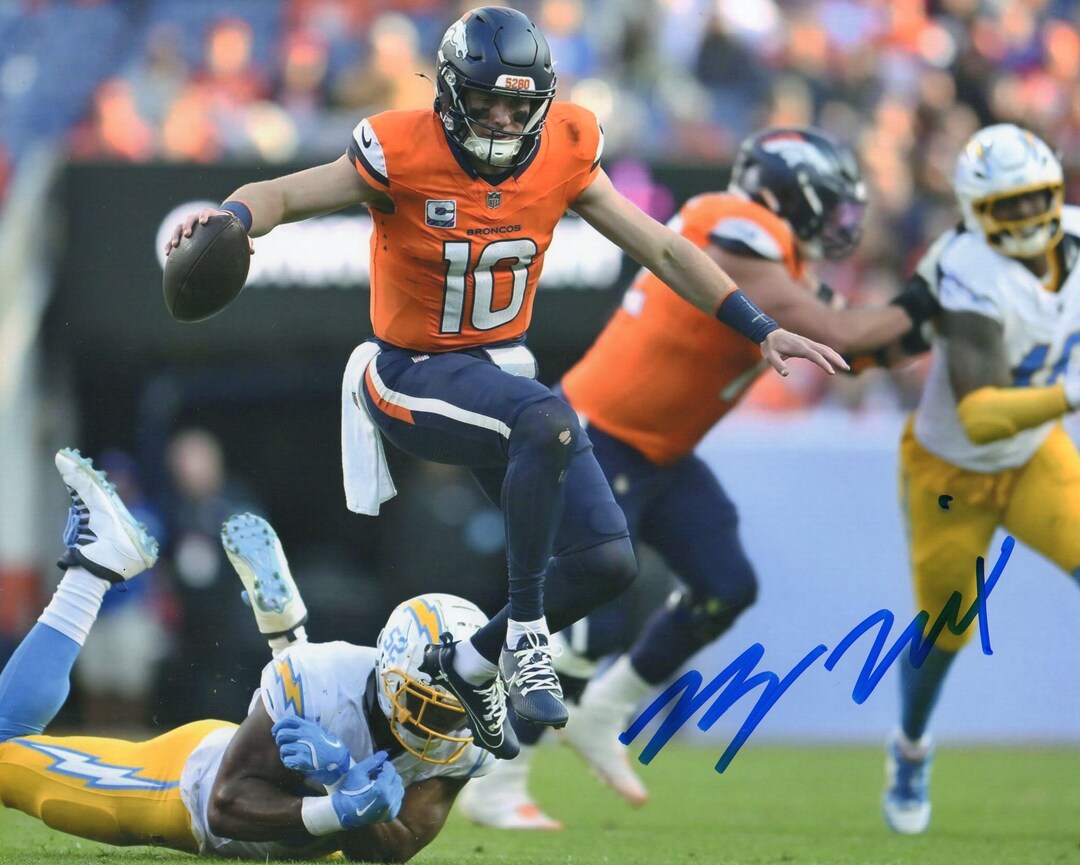 Signed Bo Nix 8 X 10 Photo Denver Broncos - Etsy