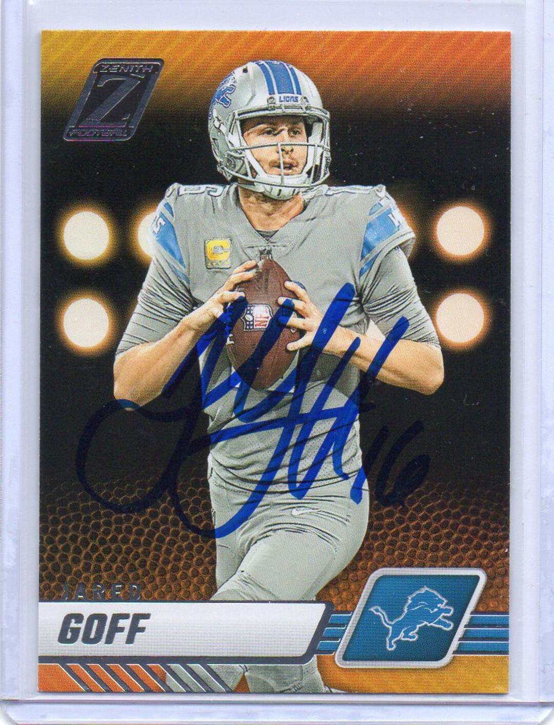 Signed Jared Goff Card Detroit Lions Very Nice - Etsy
