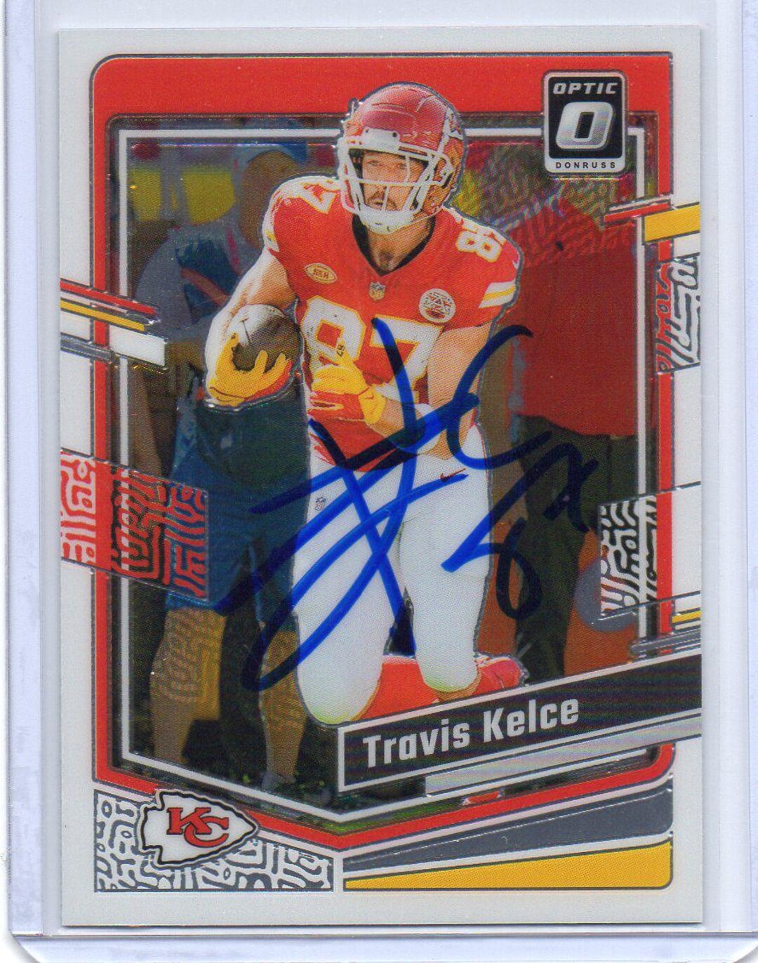 Signed Travis Kelce Card Kansas City Chiefs Nice - Etsy