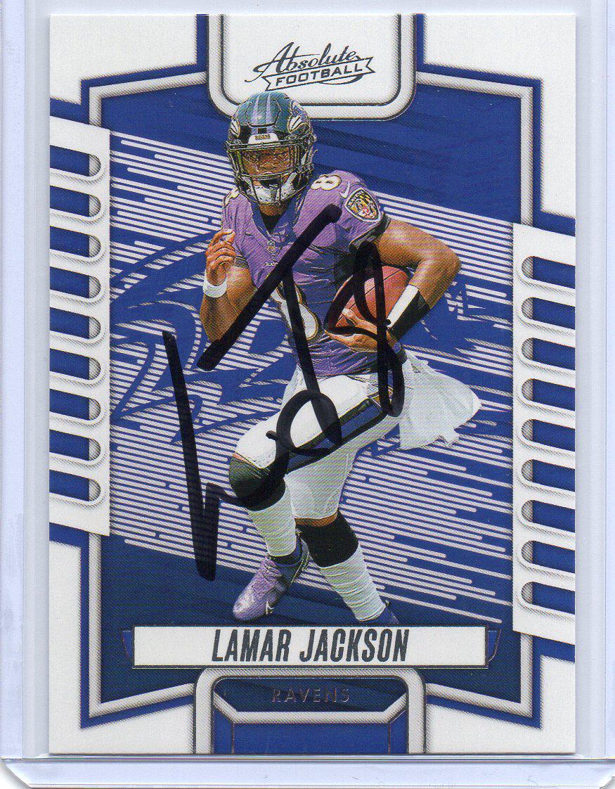 Signed Lamar Jackson Card Baltimore Ravens - Etsy