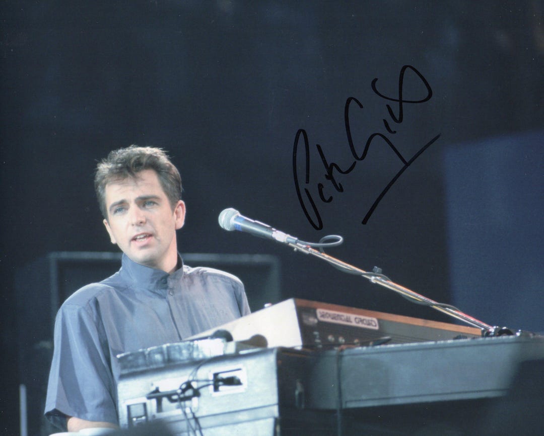 Signed Peter Gabriel 8 X 10 Photo - Etsy