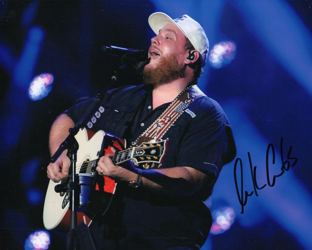 Signed Luke Combs 8 X 10 Photo Very Nice - Etsy