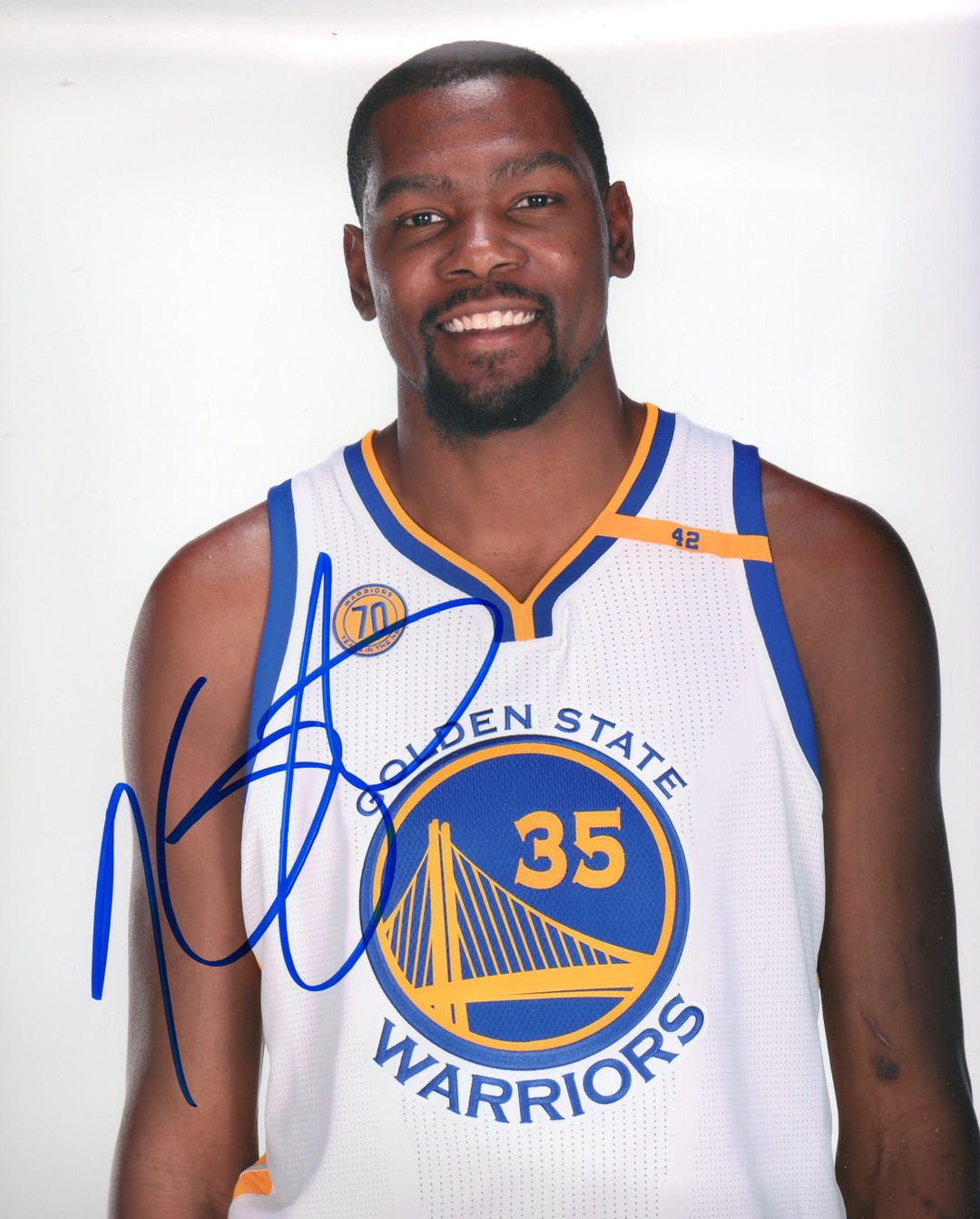 Signed Kevin Durant 8 X 10 Photo Golden State Warriors - Etsy