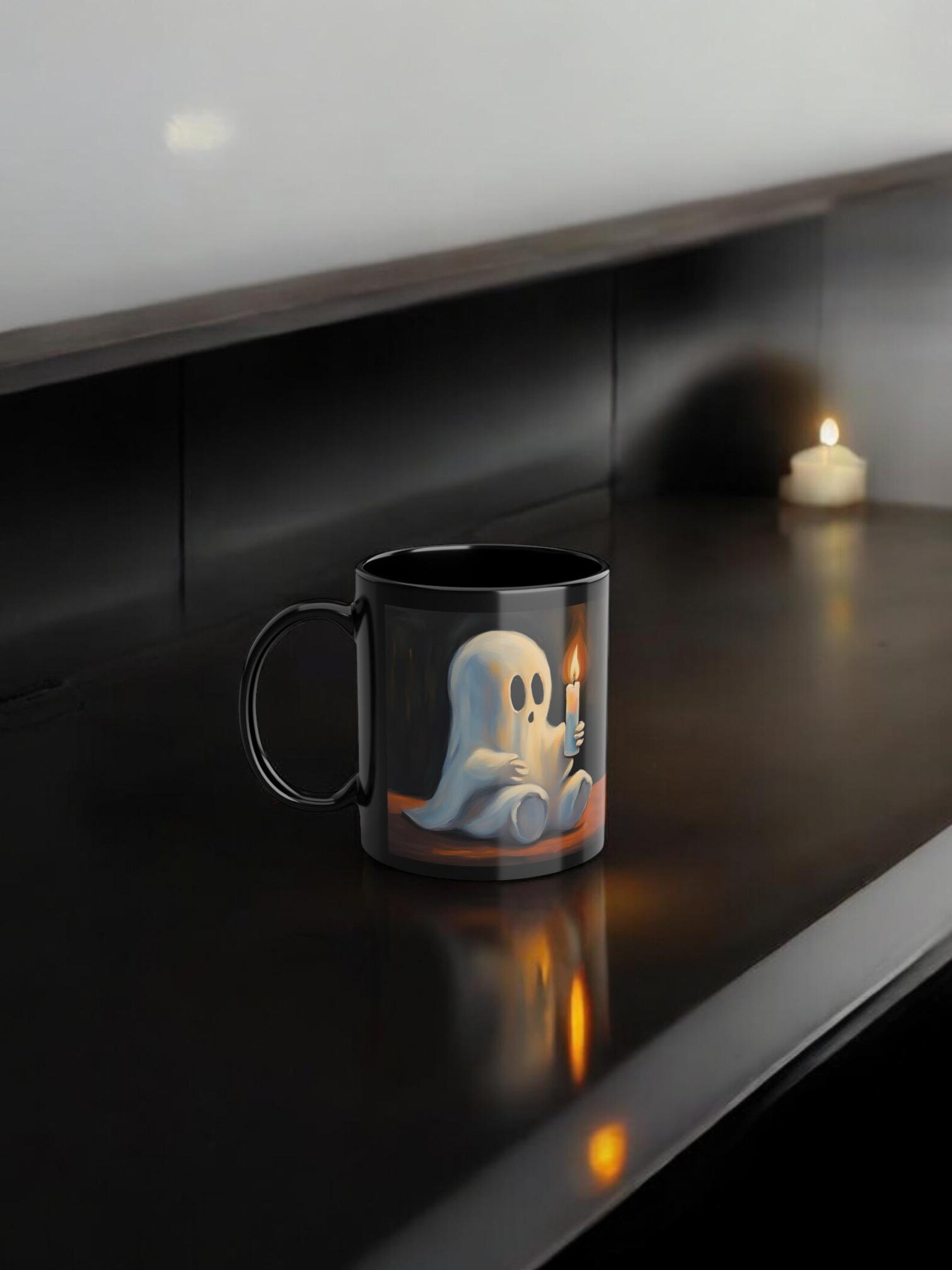 Vintage Halloween Ghost Mug Wrap Cute Bundle 11oz Design Spooky Vibes ...