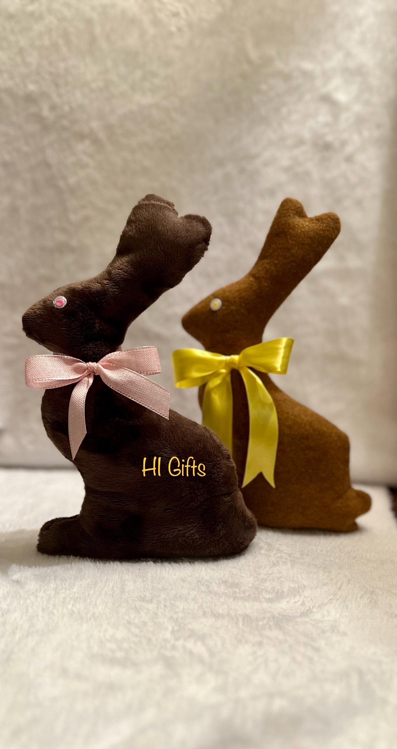 Easter Bunny Decor/chocolate Bunny Decor/ Brown Bunny Decor/ Easter ...