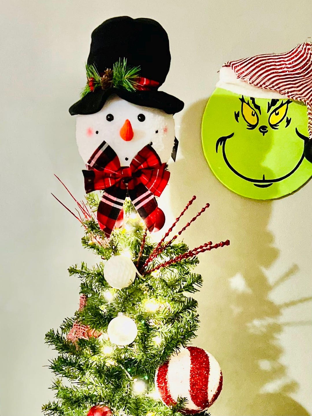 Snowman Tree Topper - Etsy