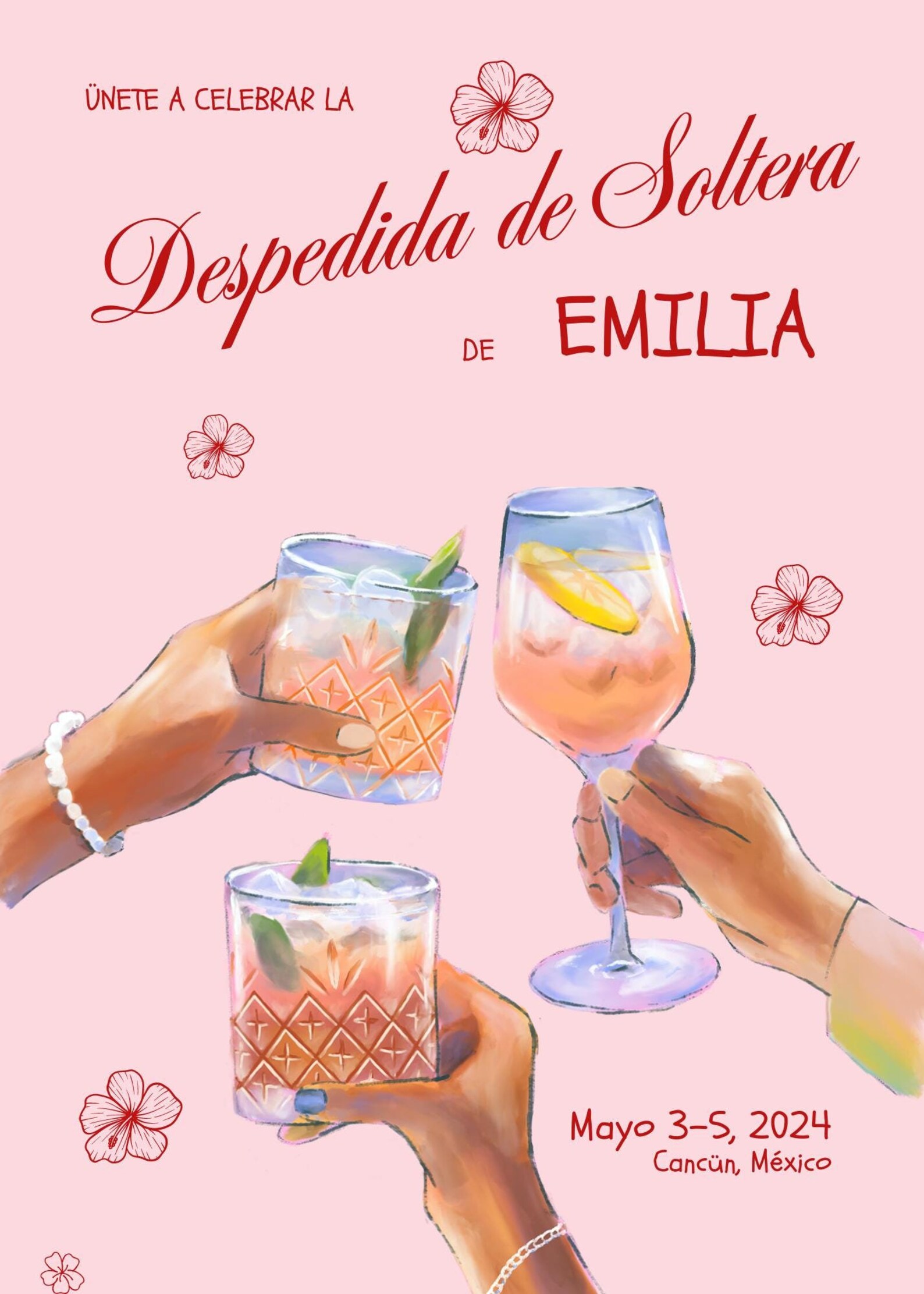 Invitacion Editable Para Despedida De Soltera. Bachelorette Weekend ...