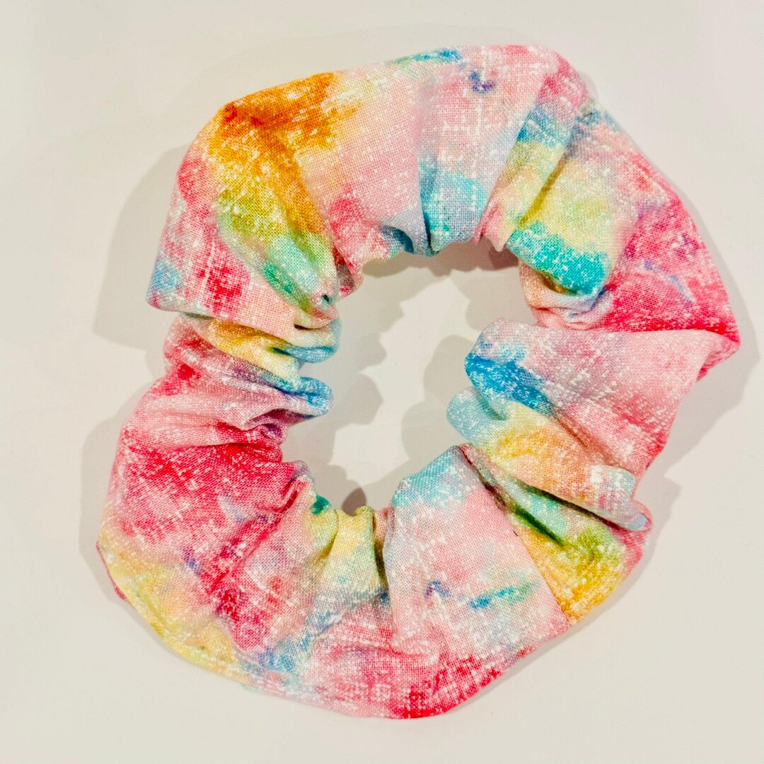 Giant Scrunchie - Rainbow Watercolor | Scrunchie for 18" Dolls ...