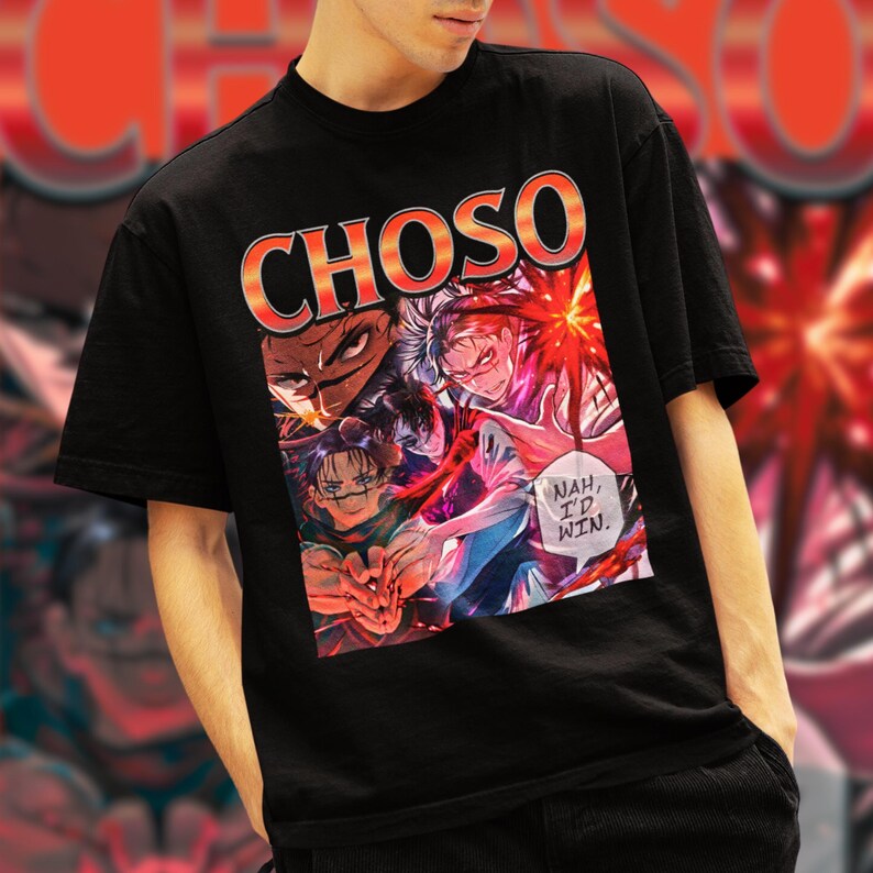 Choso Jujutsu Kaisen Oversized T-shirt-japanese Streetwear for Anime ...