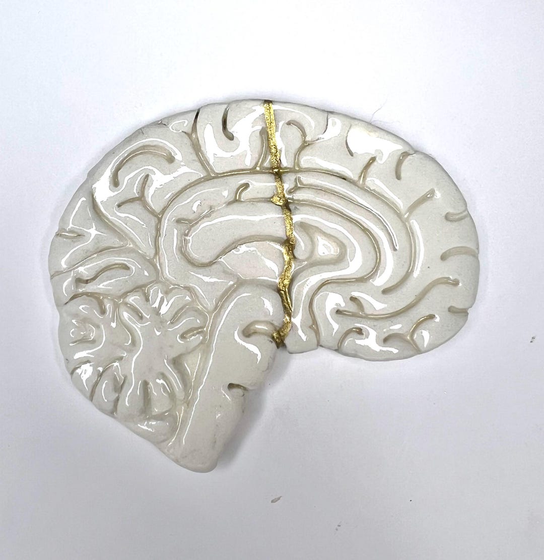 Kintsugi Porcelain Brain : A Symbol of Mental Resilience and Healing - Etsy