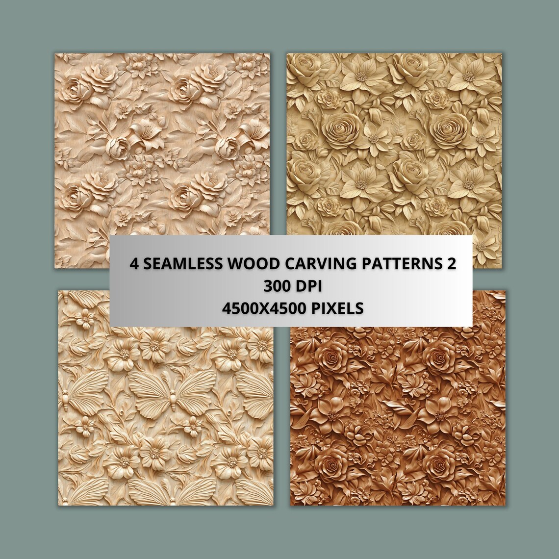 Wood Carving Pattern , Carved Wood Design , Wooden Art Pattern , Rustic ...