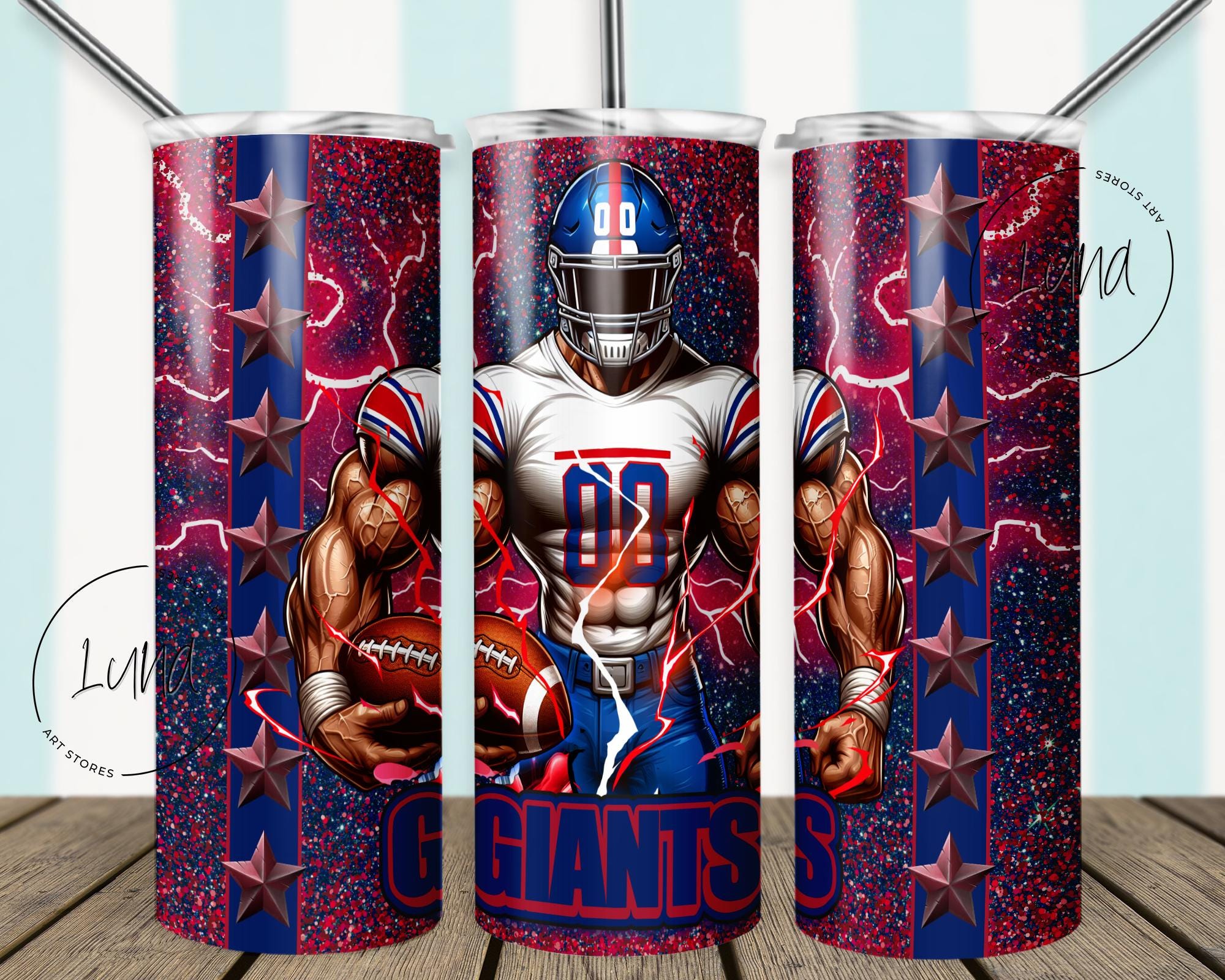 20oz Skinny Tumbler Wrap | Football Tumbler Design | 20oz Skinny ...