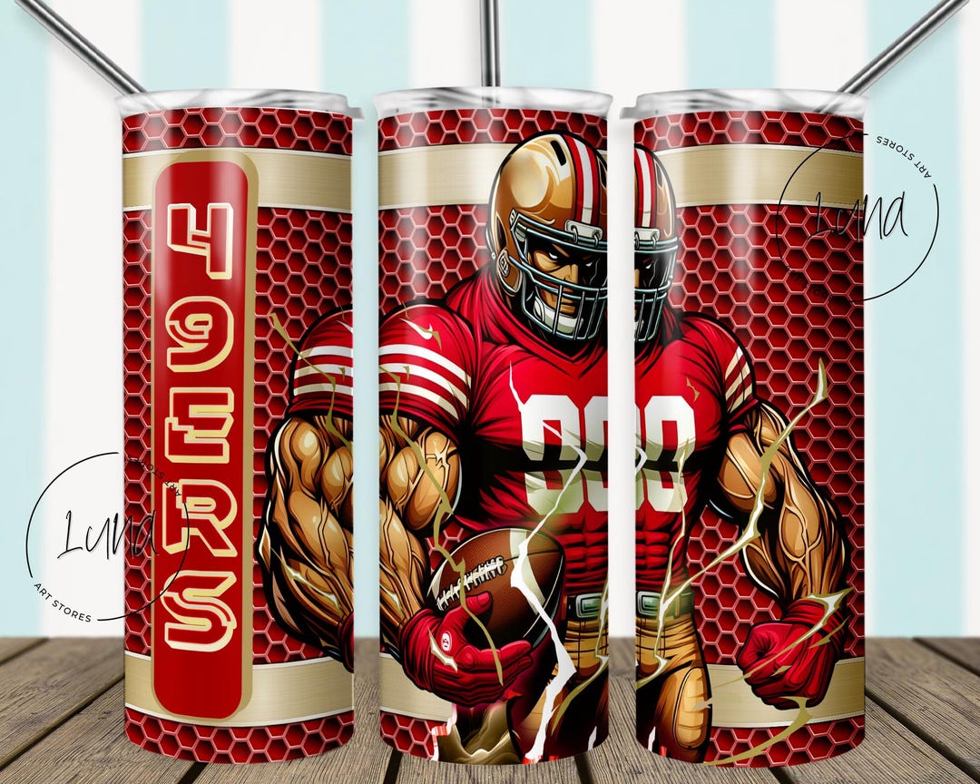20oz Skinny Tumbler Wrap | Football Tumbler Design | 20oz Skinny ...