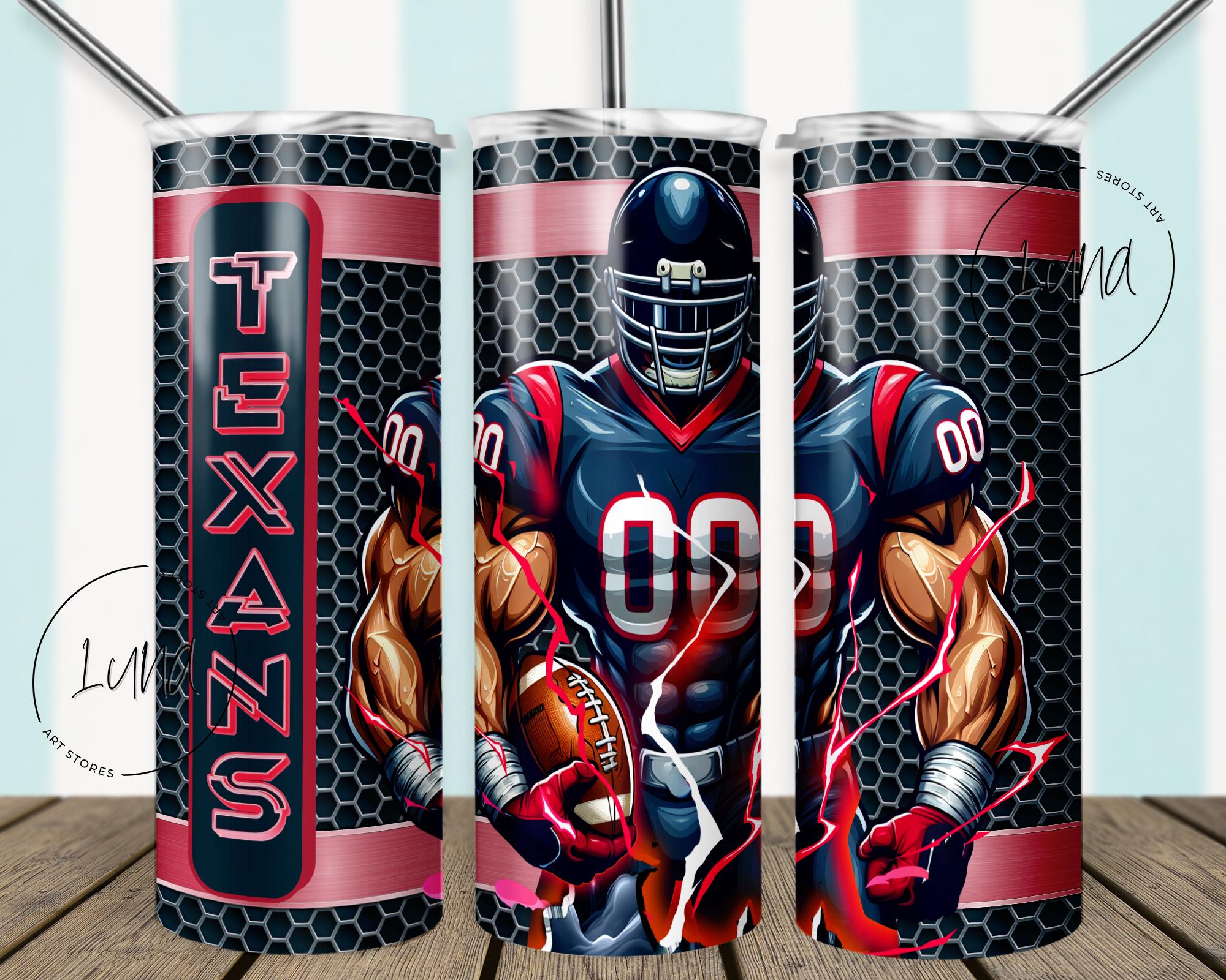 20oz Skinny Tumbler Wrap | Football Tumbler Design | 20oz Skinny ...