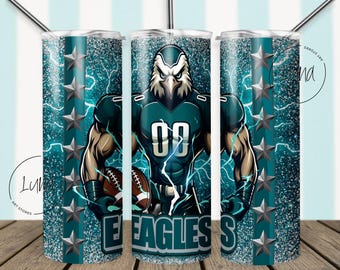 Viking 20oz Skinny Tumbler Wrap | Football Tumbler Design | 20oz Skinny ...