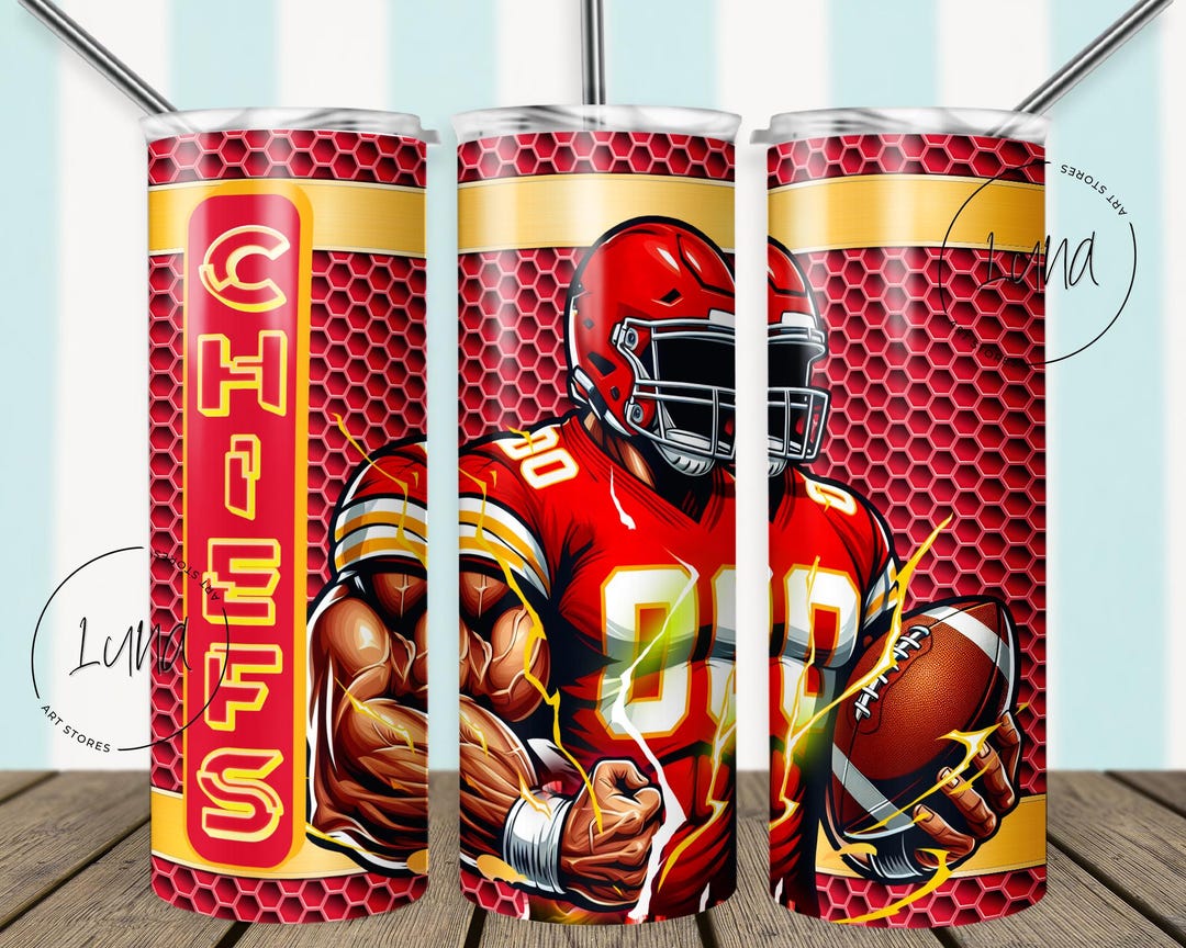 20oz Skinny Tumbler Wrap | Football Tumbler Design | 20oz Skinny ...