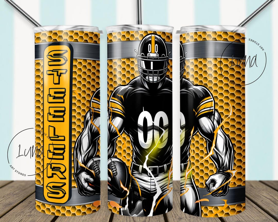 20oz Skinny Tumbler Wrap | Football Tumbler Design | 20oz Skinny ...