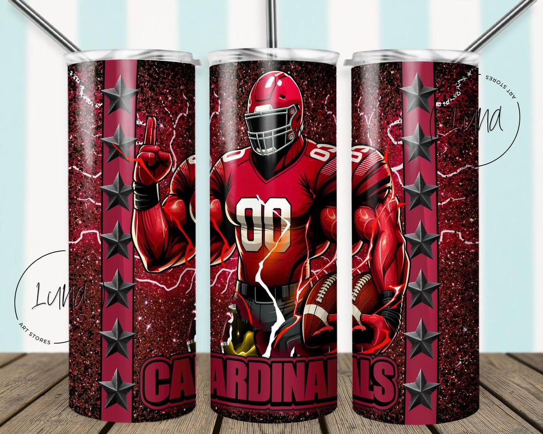 20oz Skinny Tumbler Wrap | Football Tumbler Design | 20oz Skinny ...