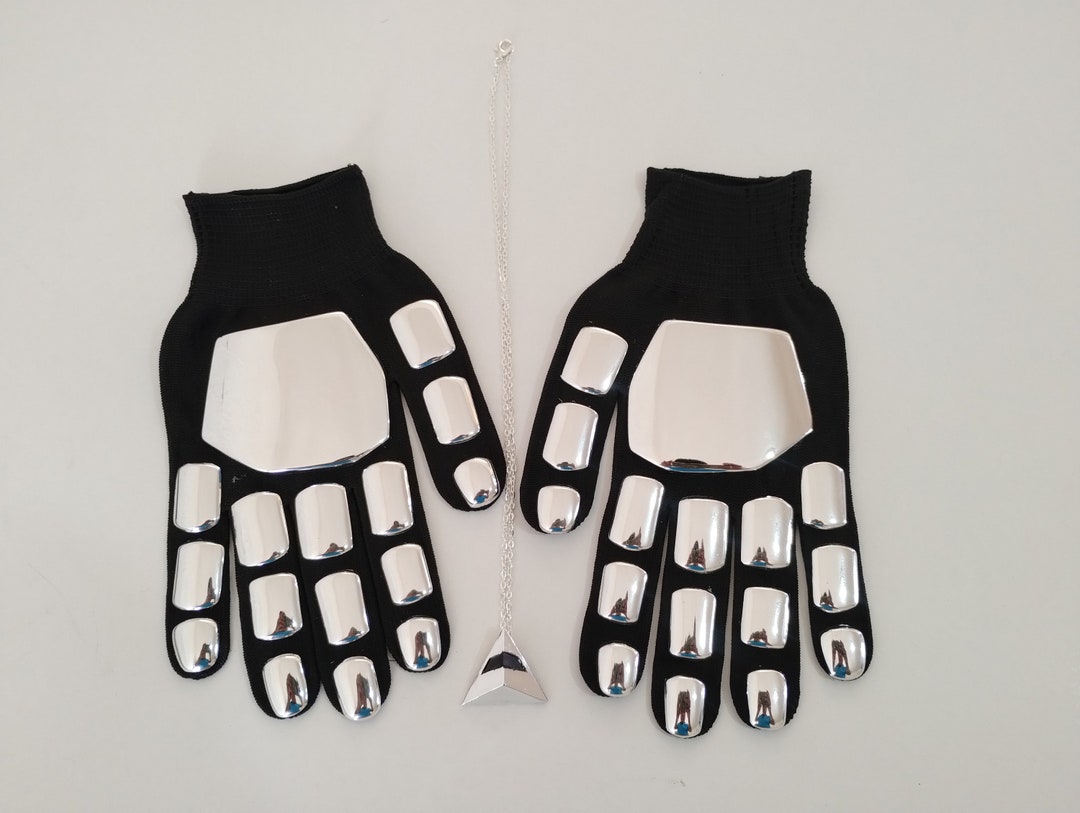 Daft Punk Pair of Gloves Cosplay Guy Manuel Thomas Bangalter Chrome ...