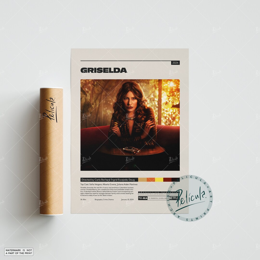 Griselda Poster Carlo Bernard Minimalist Tv Series Poster Vintage Retro ...