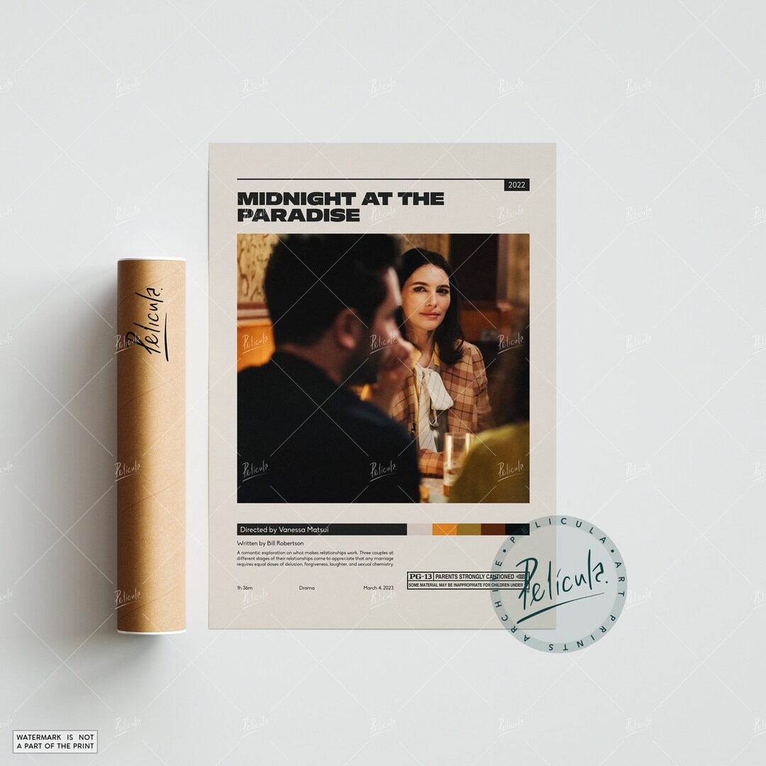 Midnight at the Paradise Vanessa Matsui Minimalist Movie Poster Vintage ...