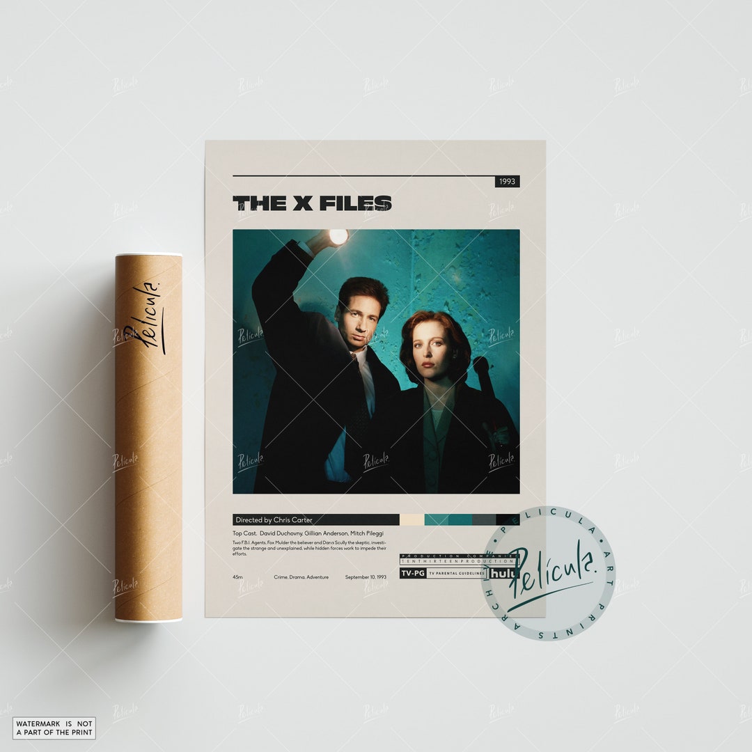 The X Files Poster Chris Carter Minimalist Tv Series Poster Vintage ...