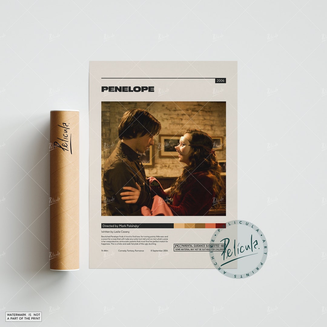 Penelope Poster Mark Palansky Minimalist Movie Poster Vintage Retro Art ...