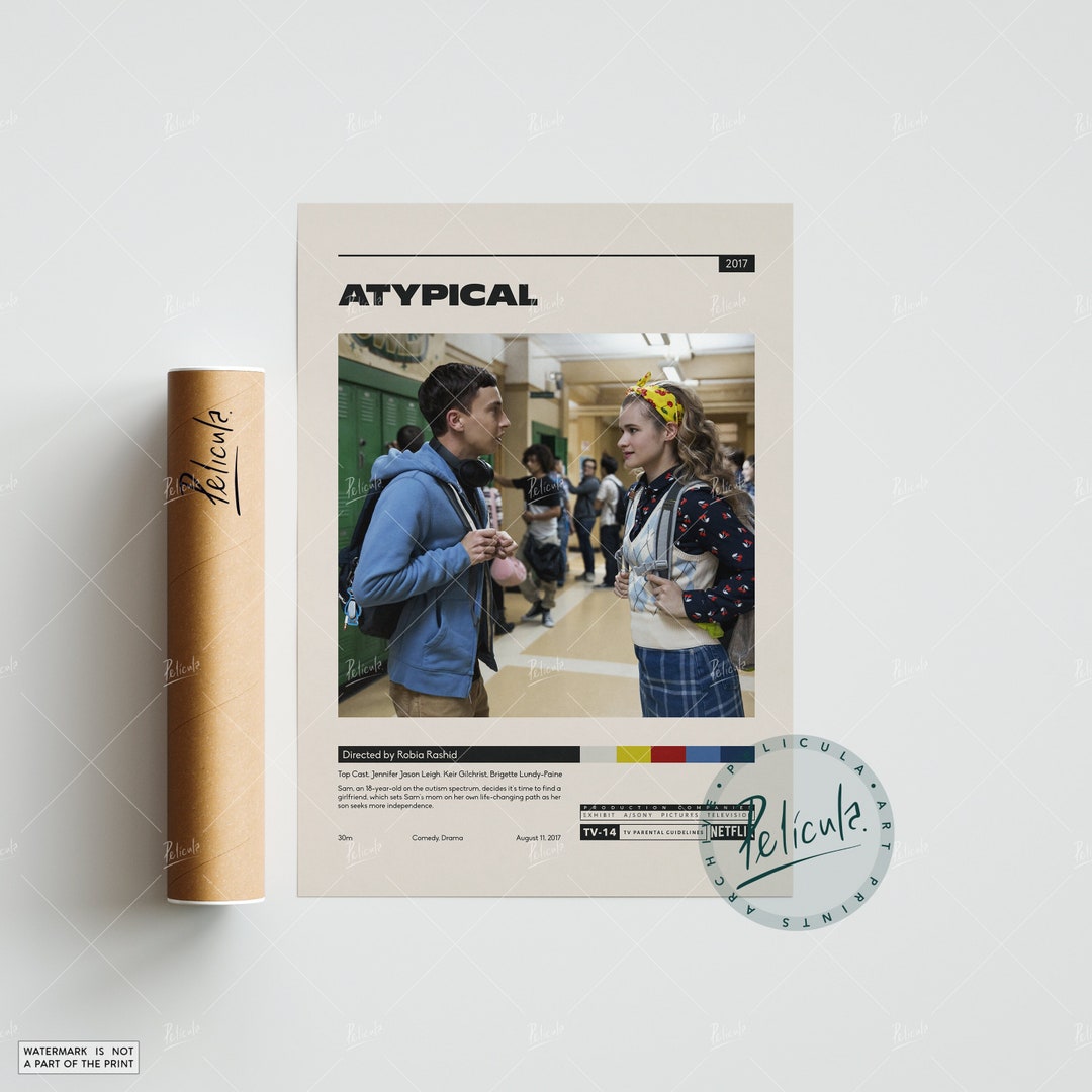 Atypical Poster Robia Rashid Minimalist Tv Series Poster Vintage Retro ...