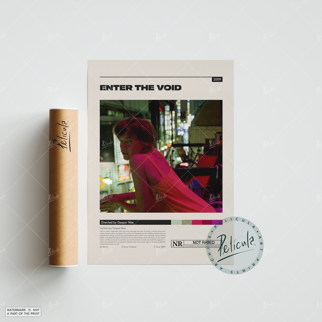 Enter the Void Poster Gaspar Noé Minimalist Movie Poster Vintage Retro Art Print Custom Poster ...