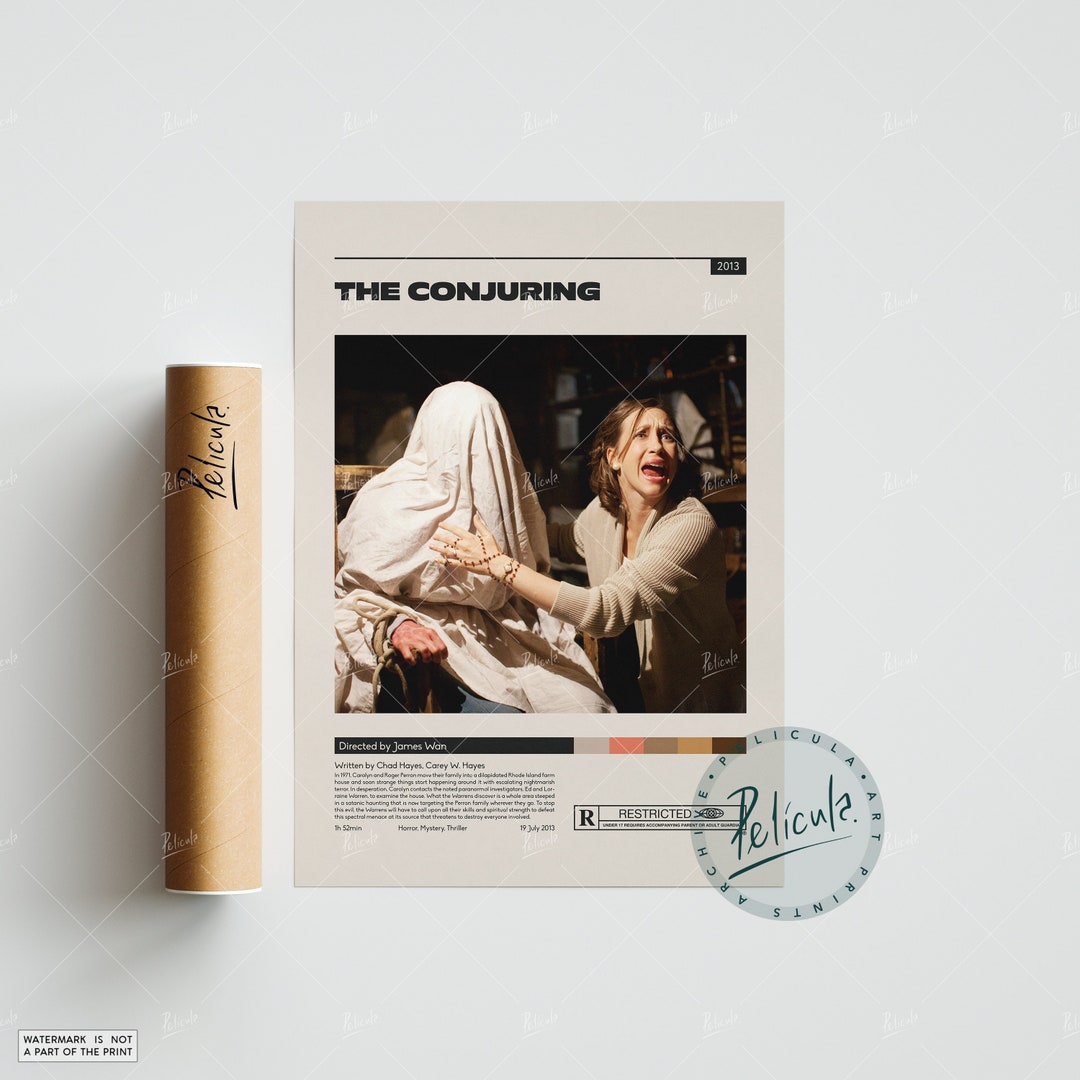The Conjuring Poster James Wan Minimalist Movie Poster Vintage Retro ...