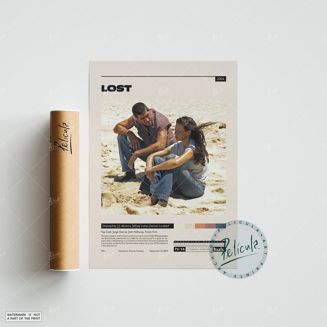 Lost Poster Jeffrey Lieber Minimalist Tv Series Poster Vintage Retro ...