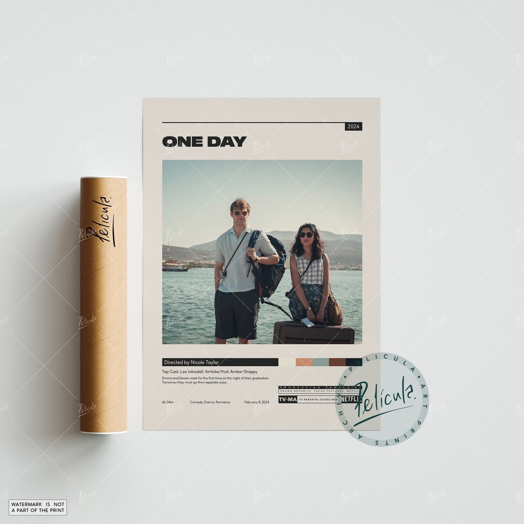 One Day Poster Nicole Taylor Minimalist Tv Series Poster Vintage Retro ...