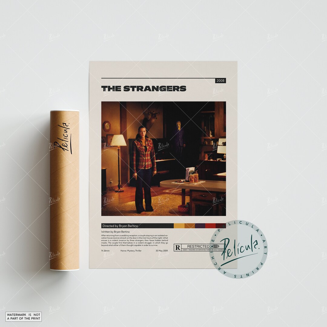 The Strangers Poster Bryan Bertino Minimalist Movie Poster Vintage ...