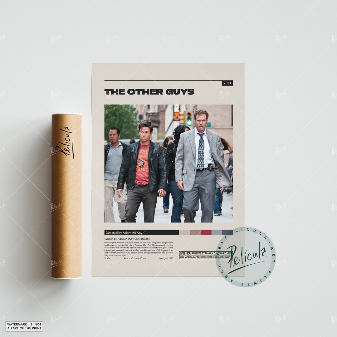 The Other Guys Poster Adam Mckay Minimalist Movie Poster Vintage Retro ...