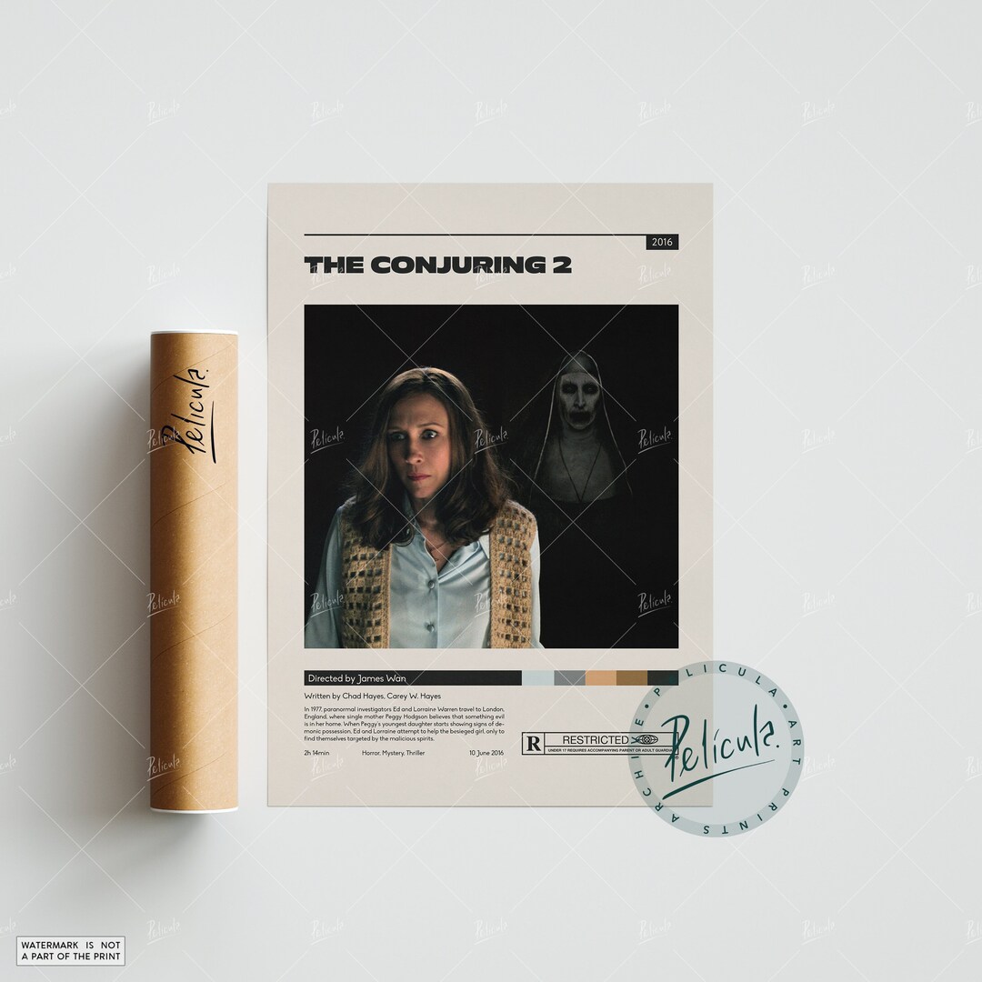 The Conjuring 2 Poster James Wan Minimalist Movie Poster Vintage Retro ...