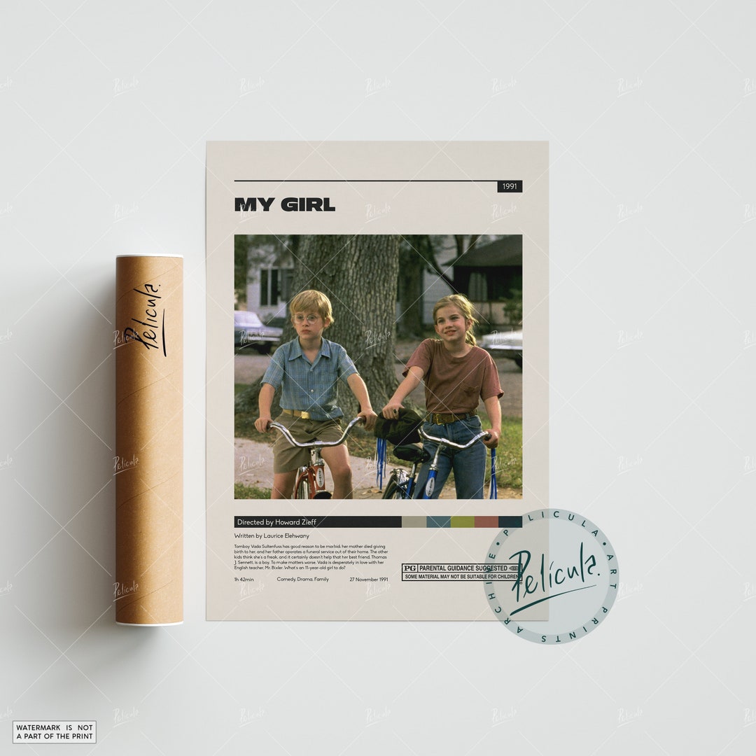 My Girl Poster Howard Zieff Vintage Retro Art Print Wall Art Print Minimalist Movie Poster