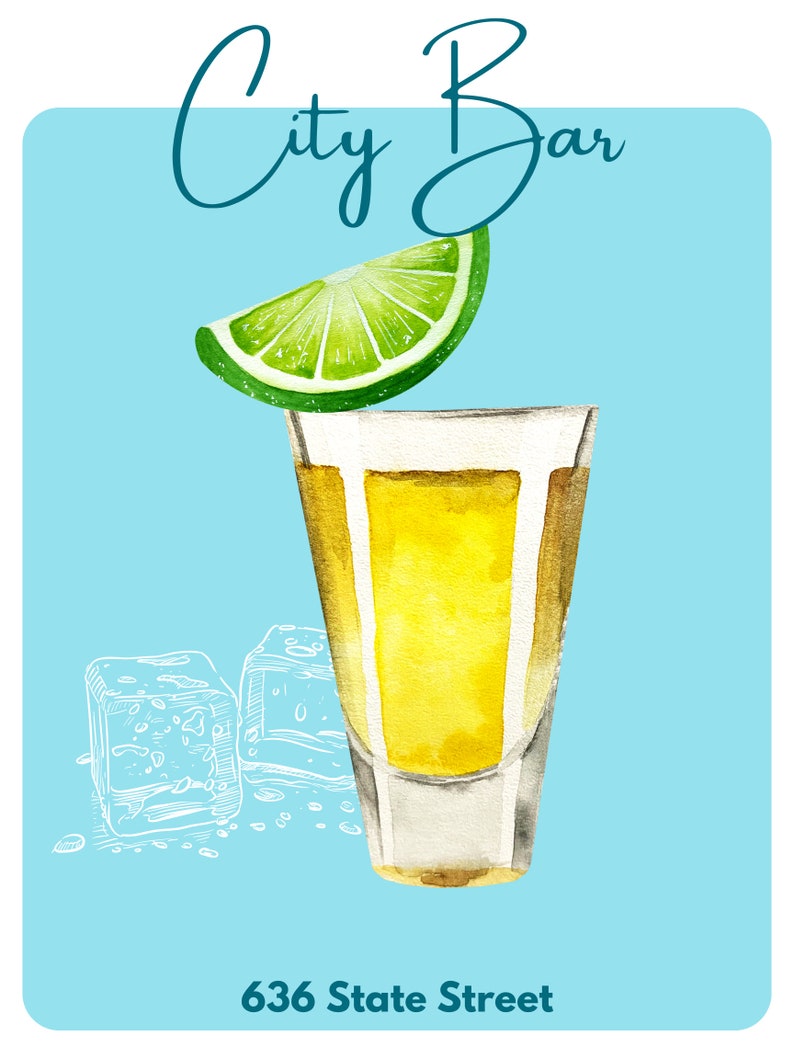 UW Madison Bar Posters - Etsy