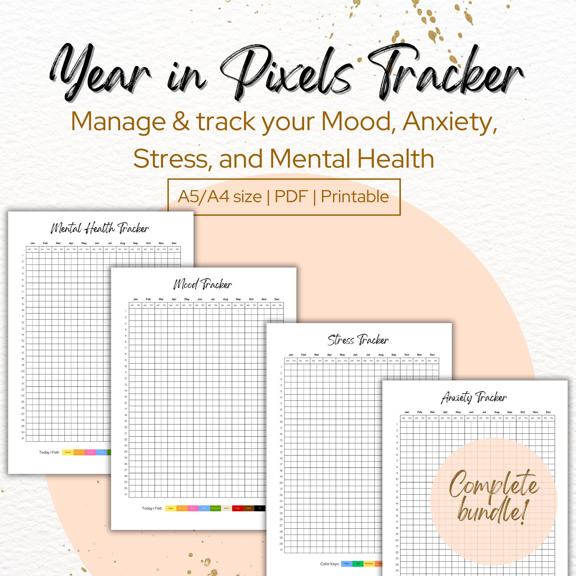 Mood Tracker, Anxiety Tracker, Stress Tracker, Mental Wellness ...