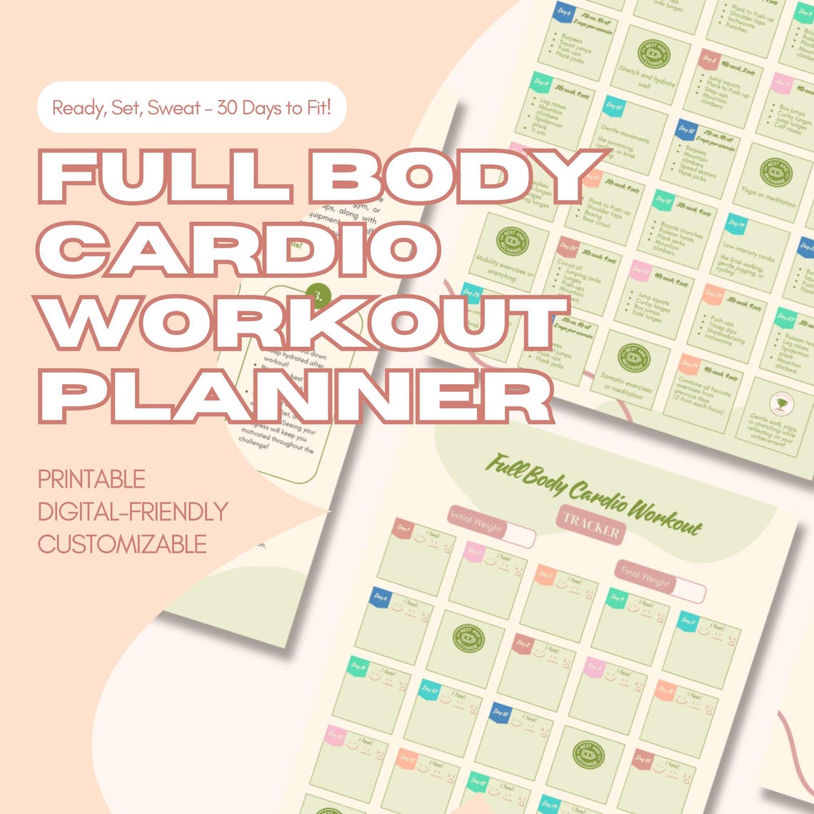 30 Day Full Body Cardio Workout for Women, Fitness Plan for Beginners ...