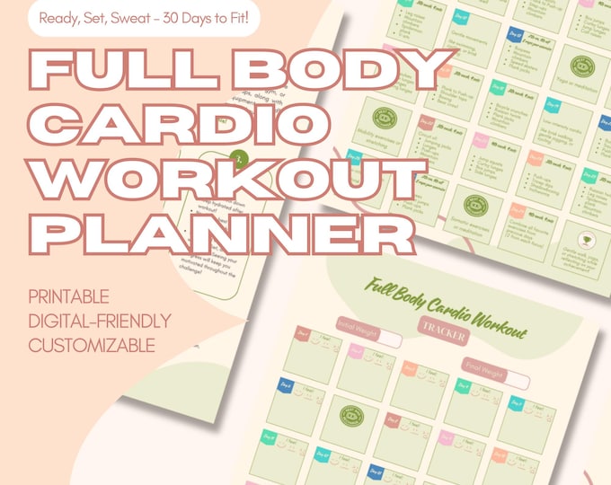 30 Day Full Body Cardio Workout for Women, Fitness Plan for Beginners ...