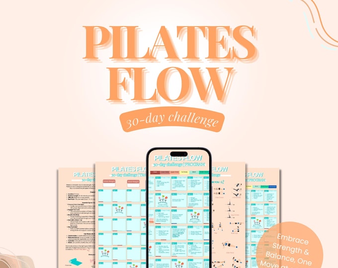 30 Day Pilates Workout Plan | Full Body Workout Digital Plan Women ...