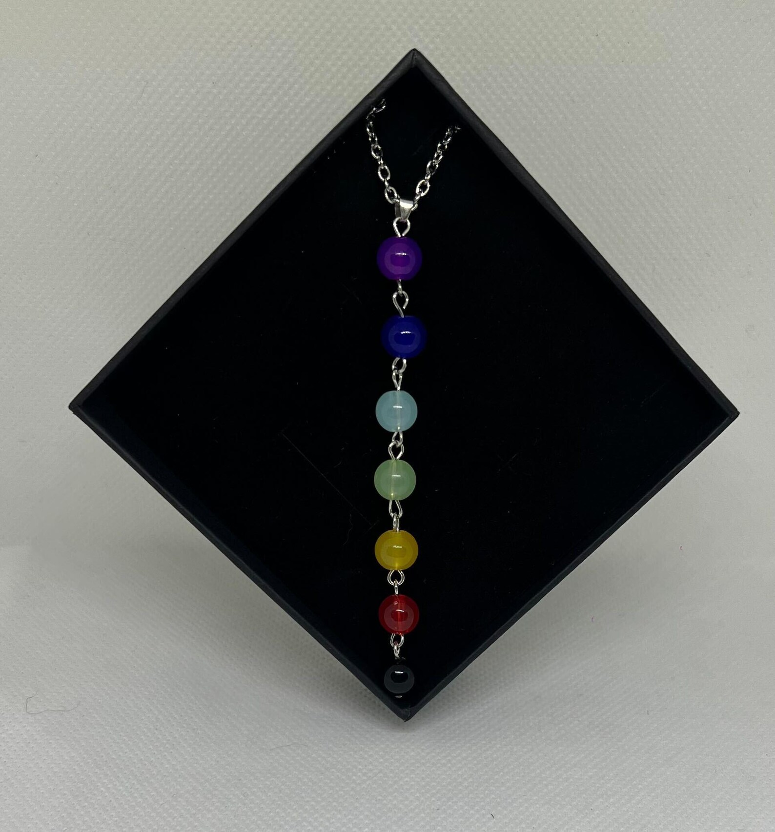 7 Chakra Necklace - Lotus Gemstone - Etsy