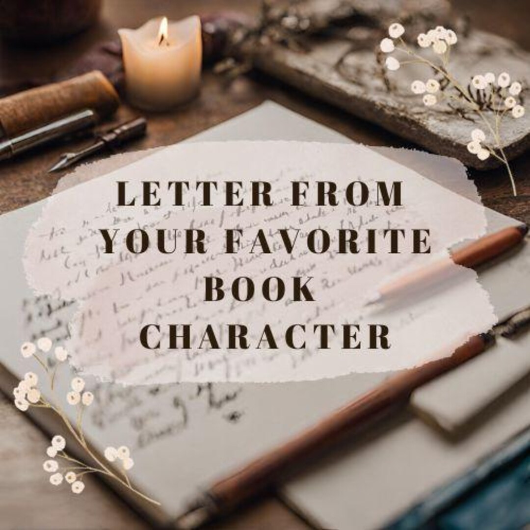 Personalised Letter From Your Favorite Book Character - Etsy