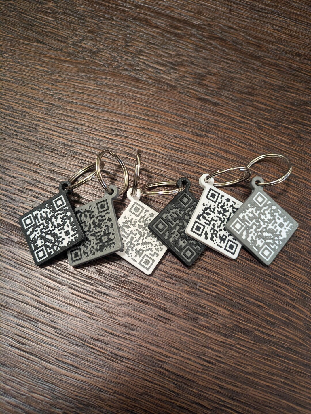 Customizable QR Code Keychain Personalized 3D Printed Keychain for ...