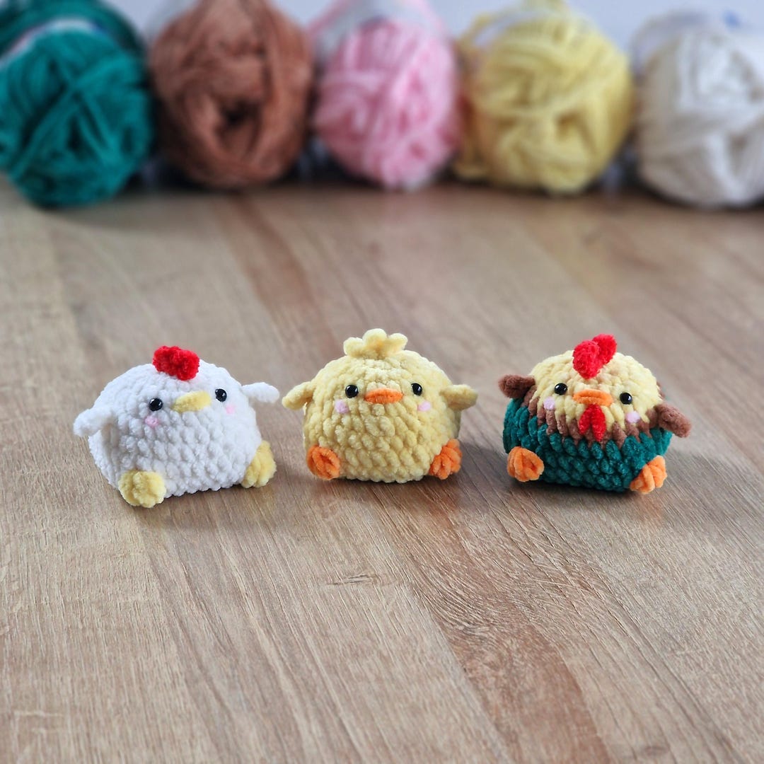 Chubby Chicken Family Crochet Pattern PDF – Amigurumi Beginner-friendly ...